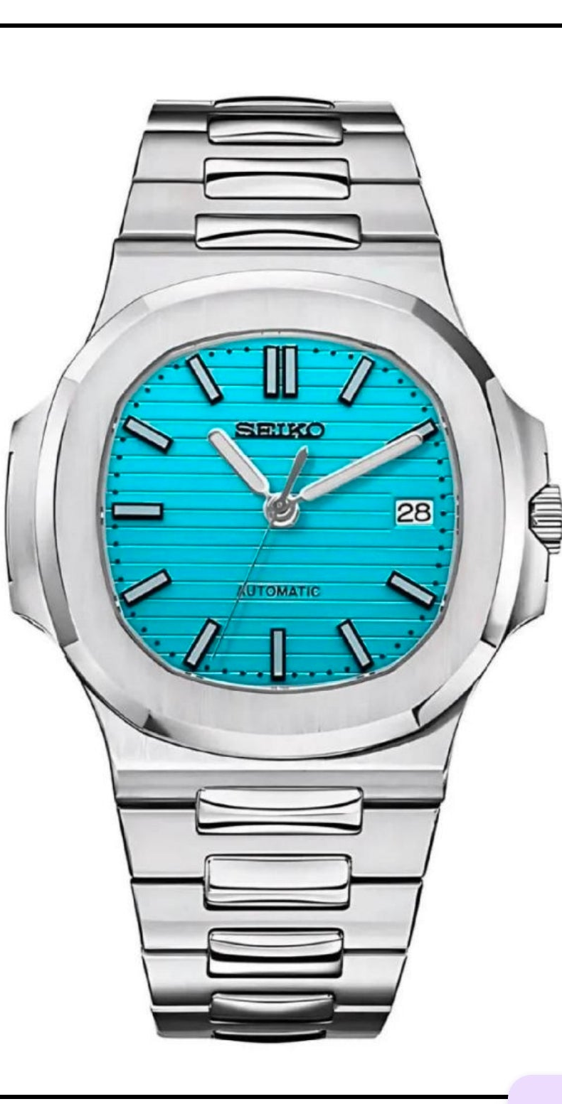 Nautiko Mod - Baby Blue – Ati's Custom Watches